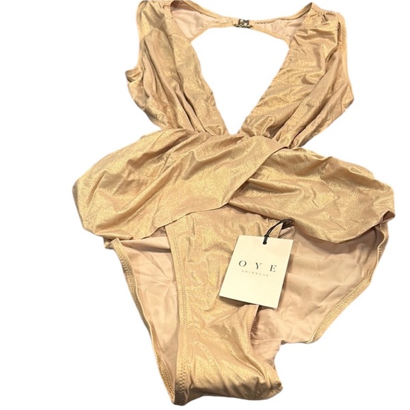 O Y E | Swim | O Y E Swimwear Doris Gold One Piece Swimsuit | Poshmark